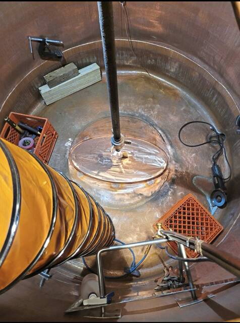 Piece of historic copper brew kettle stolen from Penn Brewery